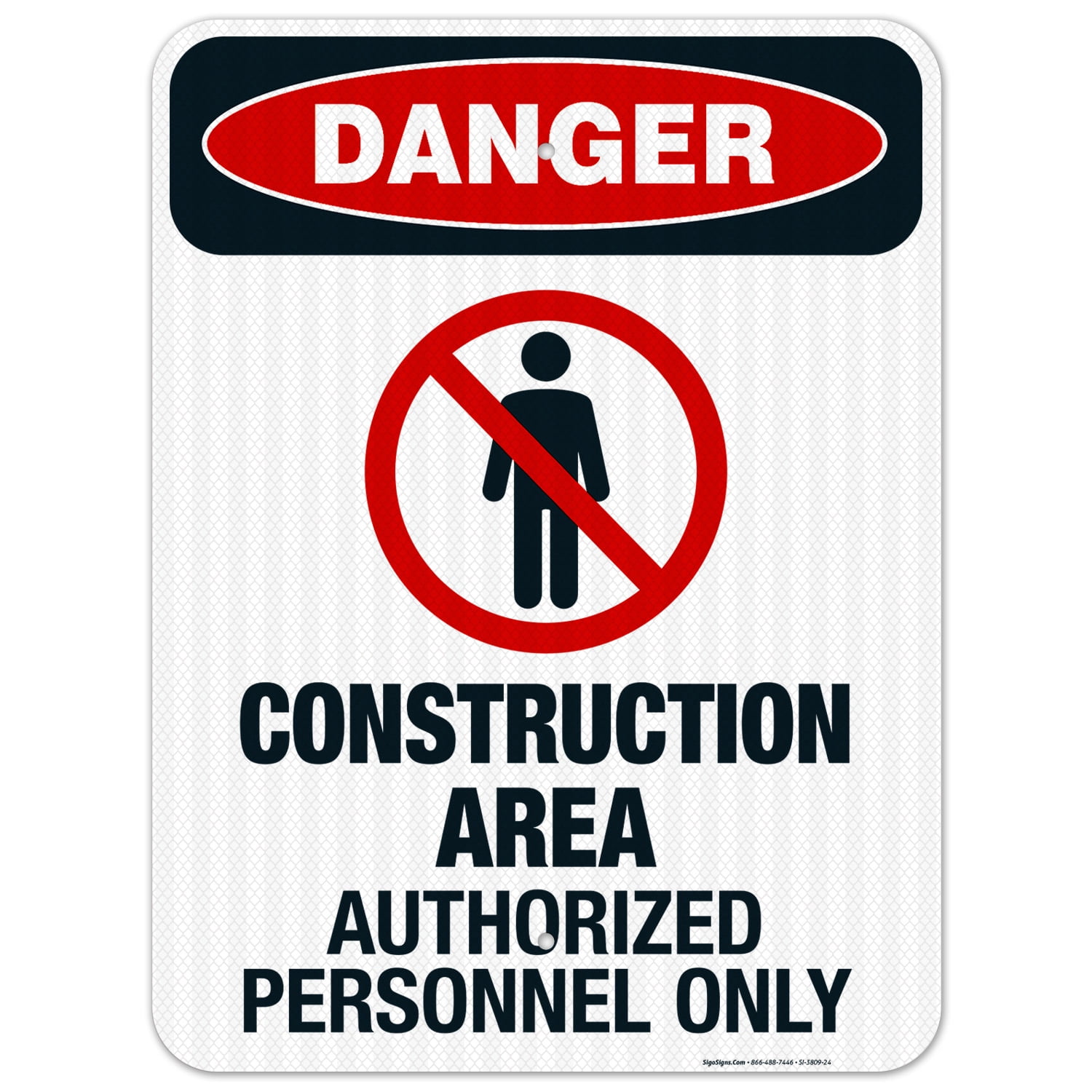 Construction Area Authorized Personnel Only Sign, OSHA Danger Sign, (SI ... Construction Area Authorized Personnel Only Sign, OSHA Danger Sign, (SI ...