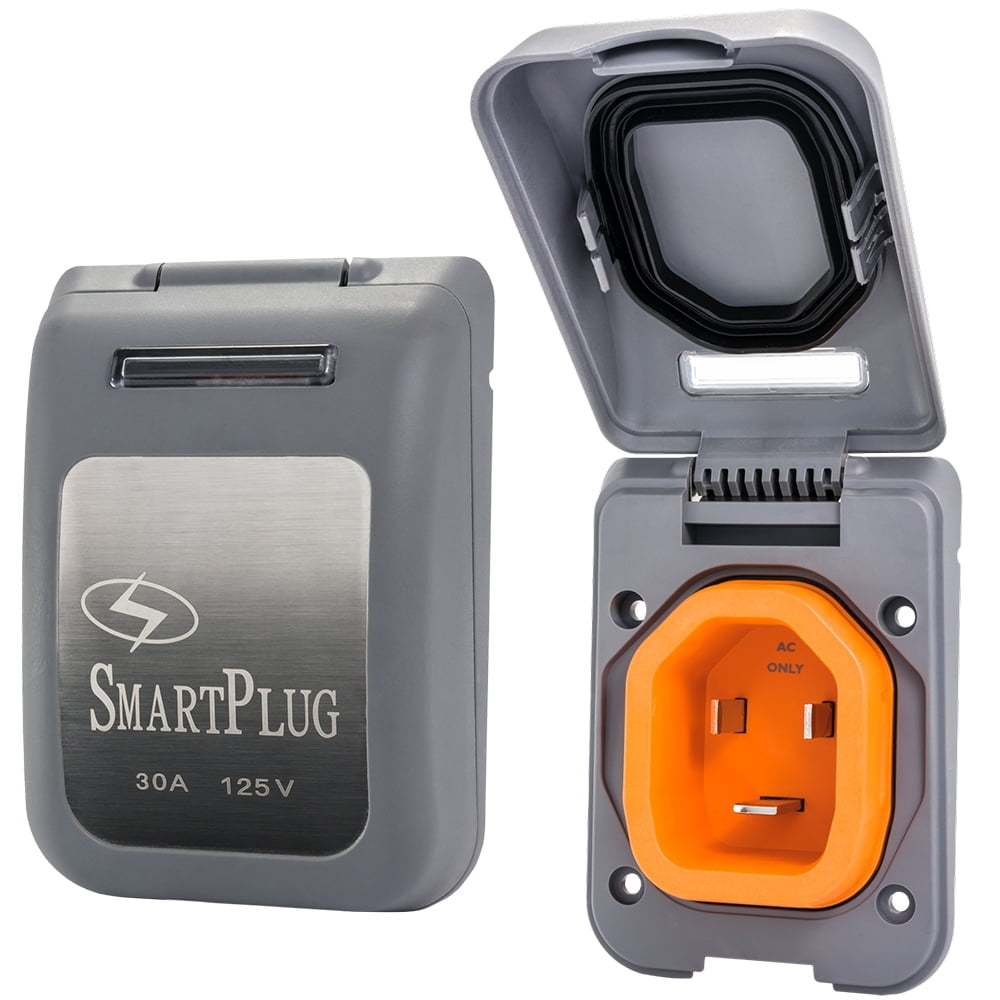 SmartPlug BM30PG Non-Metallic Inlet - 30 Amp, Gray Cover - Walmart.com