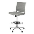 Okeysen Armless Desk Stool Drafting Chair Ergonomic Fabric Office Chair ...