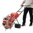 7-Row Manual Hand Push Seeder, Adjustable Depth & Spacing, 8.27 lb Seed ...