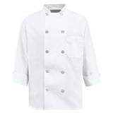Red Kap Women's Ten Pearl Button Chef Coat - Walmart.com