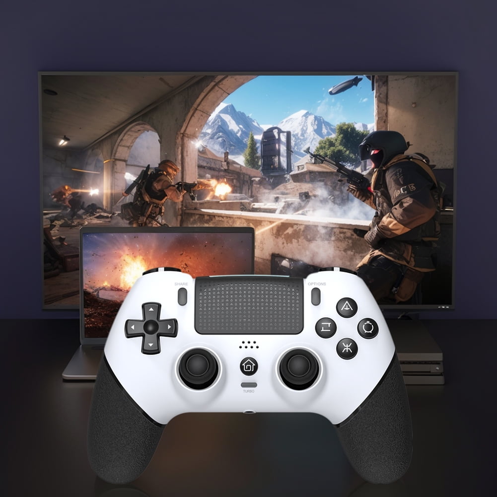 Gaming Controller 6 Axis Gyro Bluetooth-Compatible Macros Turbo Dual ...