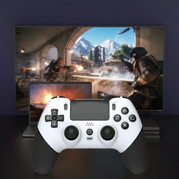 Gaming Controller 6 Axis Gyro Bluetooth-Compatible Macros Turbo Dual ...