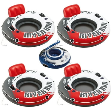 Intex River Run 1 Person Inflatable Floating Tube Lake/Pool/Ocean Raft ...
