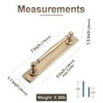 Goo-Ki Champagne Bronze Cabinet Handles with Backplate, 5''(128mm) Hole ...