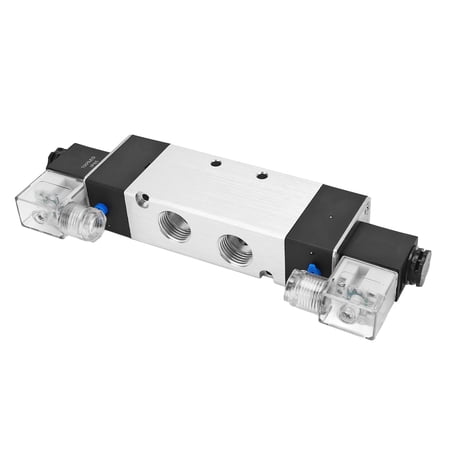 3 Position 5 Way Valve Pneumatic Solenoid Air Valve Electromagnetic ...