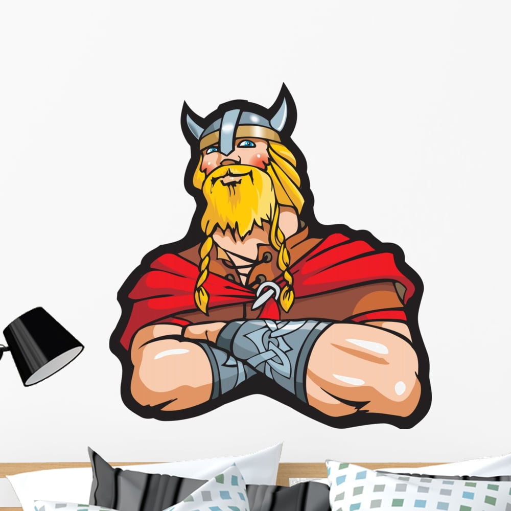 Viking Wall Decal Mural by Wallmonkeys Vinyl Peel & Stick Graphic for ...