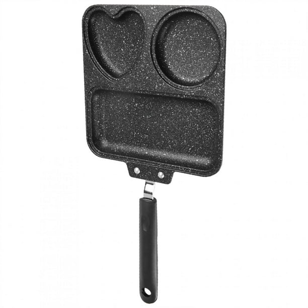Fyydes Divided Pan, 3 In 1 Pan,3 In 1 Non Stick Grill Pan Divided ...