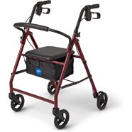 Drive Medical Clever Lite LS Rollator Walker with Seat and Push Down ...