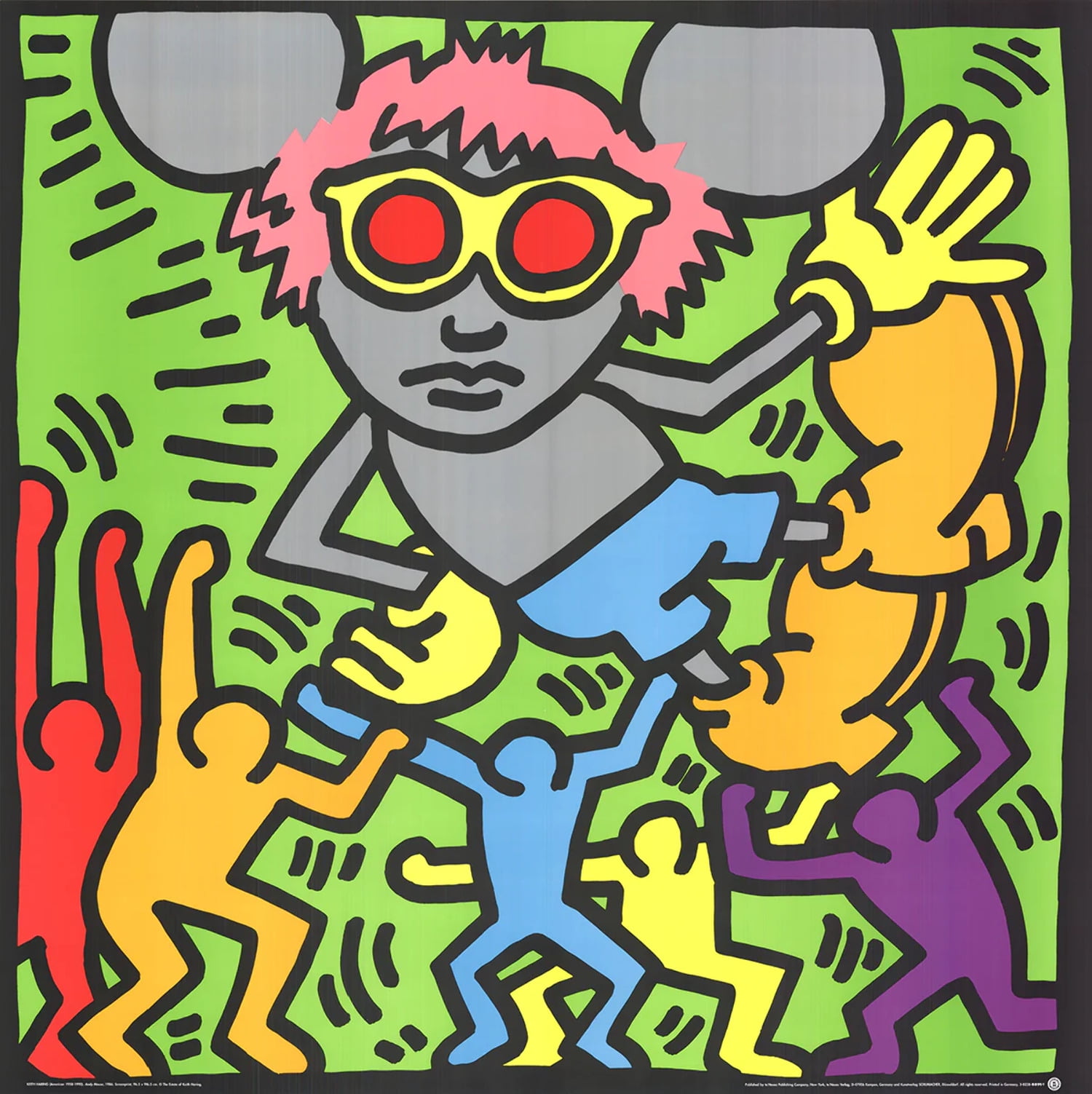 KEITH HARING Andy Mouse, 1989 - Walmart.com
