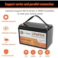BtrPower 2-Pack 12V 100Ah LiFePO4 Lithium Deep Cycle Rechargeable ...