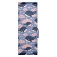 Blue Whale Pattern Door Curtain Sheer Privacy Light Filtering Window ...