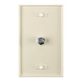 Construct Pro Wall Plate with Single F-81 Connector (Color: Ivory ...