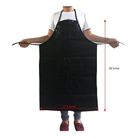 Buy Novo Extended Waterproof PVC Leather Apron Black 39x27.5 - Oil ...