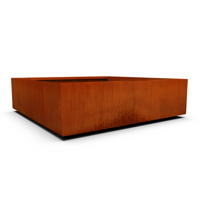 PLANTERCRAFT Corten Steel metal planter box, Square & Cube sizes ...