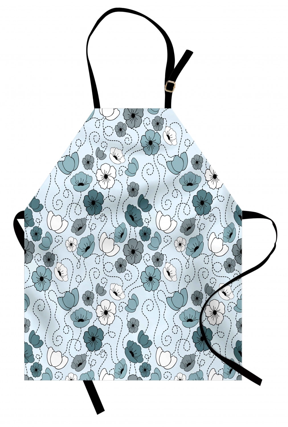 Floral Apron Doodle Drawing Style Floral Arrangement Botany Spring ...