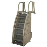 Confer Above Ground A-Frame Entry System with In Pool Steps, Warm Gray ...