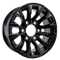 eCustomrim Aluminum Trailer Rim 16 Inch 16X6 8 Lug On 6.5 Inch Black ...