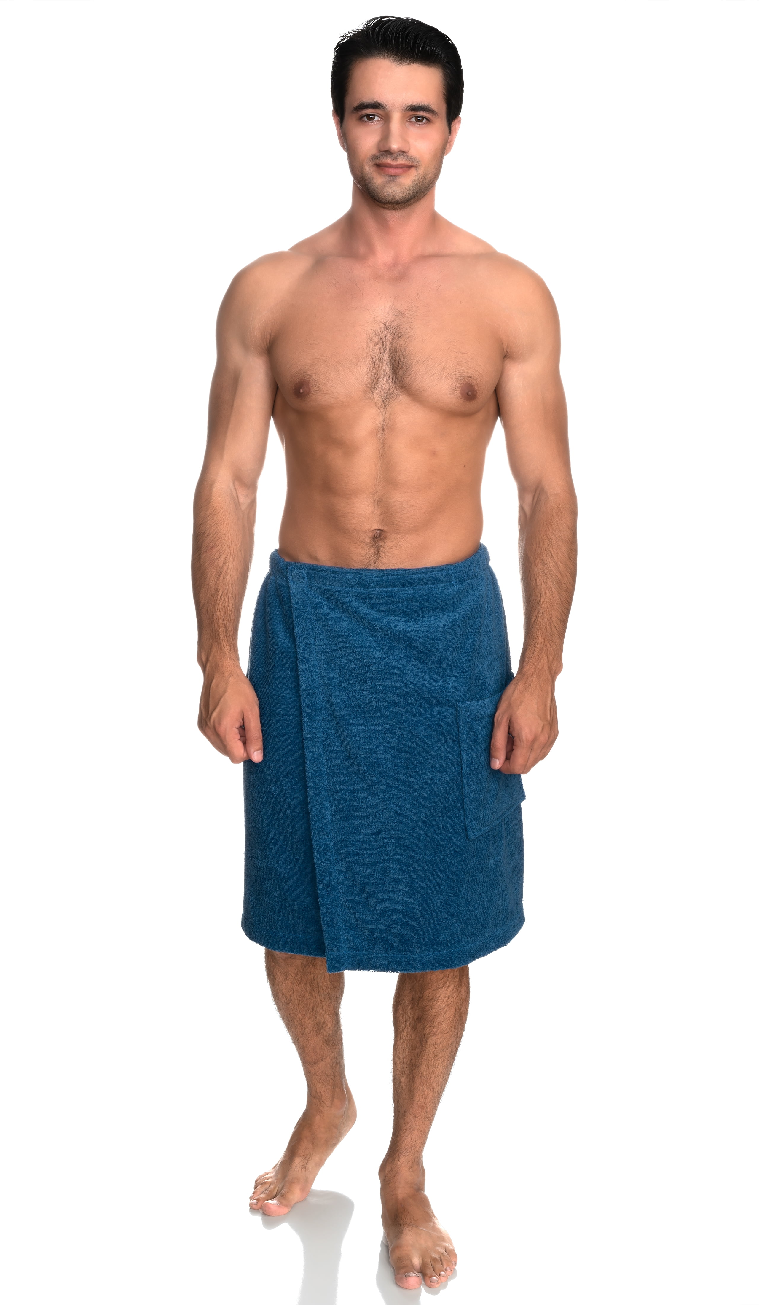 TowelSelections Men's Wrap Adjustable Cotton Terry Spa Shower Bath Gym ...