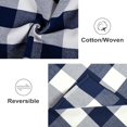 Blue White Buffalo Plaid Rug 27.5"x43" Cotton Woven Washable Fall Front ...
