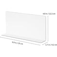 Clear L-Shaped Plastic Shelf Dividers 9.84 Inch PVC Separators for Home ...