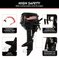 4 Stroke Outboard Motor，4 hp Outboard Boat Motors，Gas Powered Boat ...