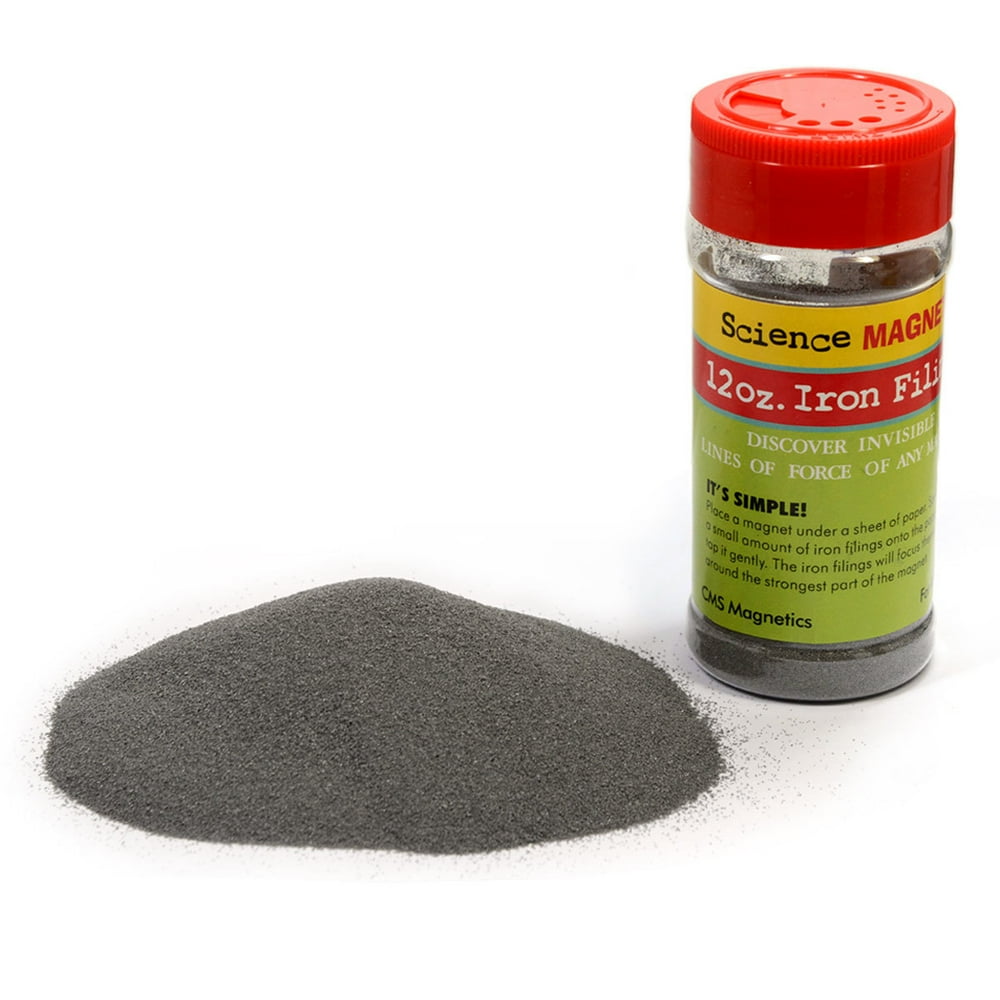 CMS Magnetics 12oz Iron Filings for Science and Physics Education ...