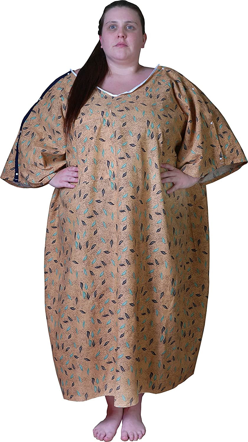 5 Dozen- 10XL Hospital Gown IV with Snaps on Shoulders Oversized ...