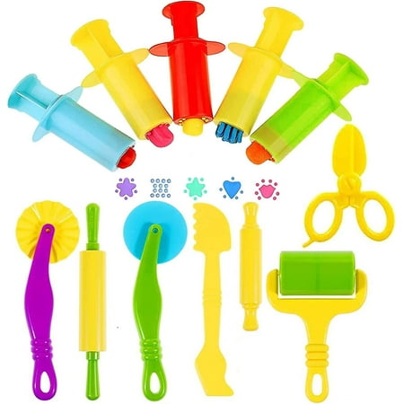 Play Dough Tool Kit With Dough Extruder, Dough Scissors, Playdough ...