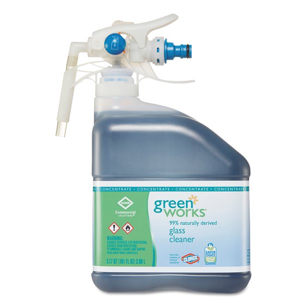 Green Works Glass Cleaner Concentrate, Original, 101 oz Bottle, 2 ...