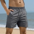 Ceisia Men's Gift Relaxed Knee-Length Beach Shorts Quick-Dry Elastic ...