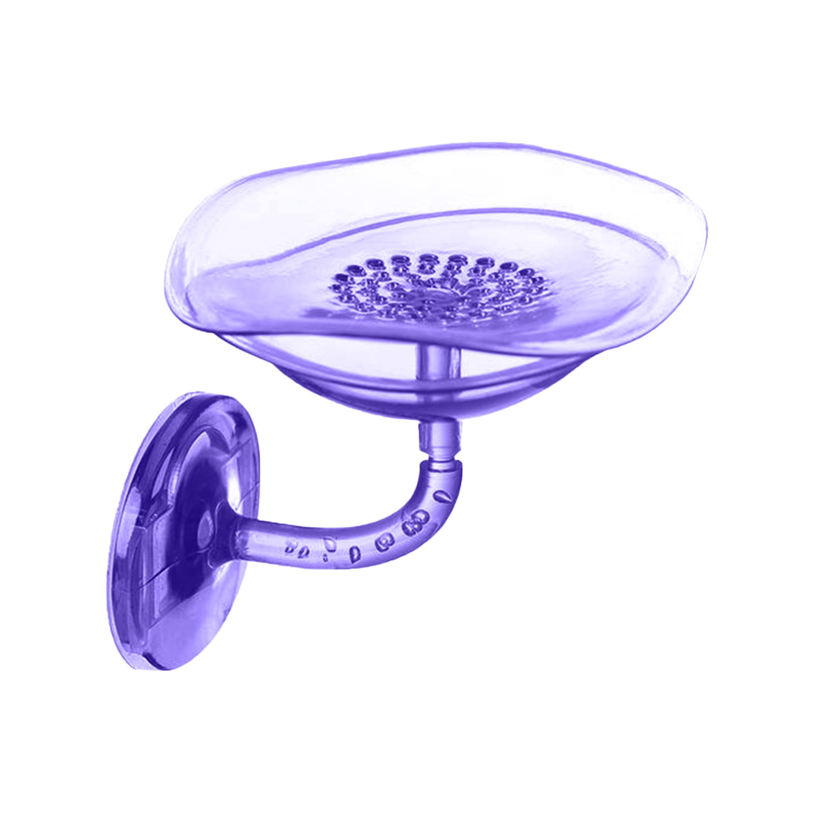 Hesxuno Shape Wall Mount Soap Dish With Elegant Plastic Suction Bar ...