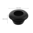 BESTYASH 60Pcs Single Sided Rubber Grommets Cable Hole Cover Plug Black ...