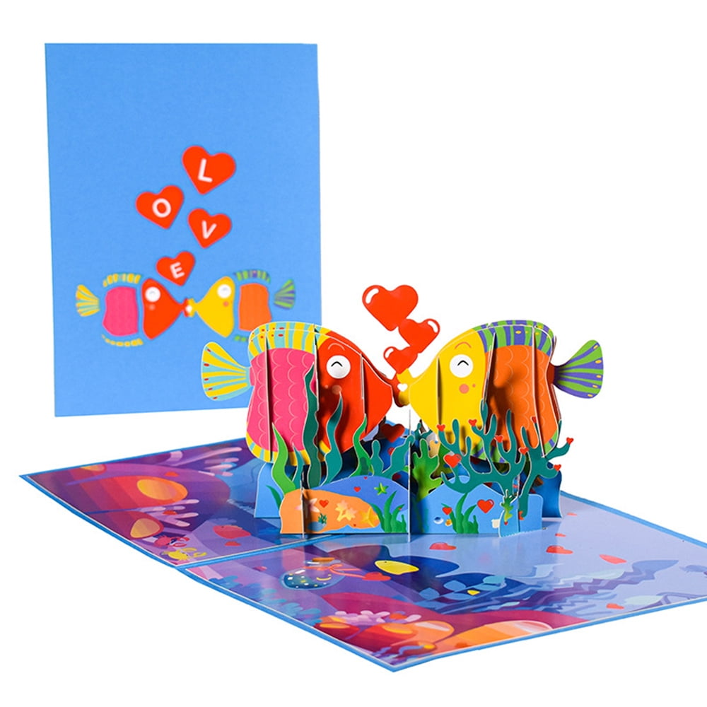 3D Happy Valentines Day Pop Up Card, For Valentines Day - 7.87" x 5.9 ...