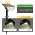 Linkind 12 LED Solar Spotlights, Outdoor, Waterproof 350LM 3000K for ...
