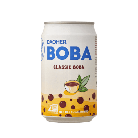 Asha Hello Kitty Boba Milk Tea Cans 10.5 fl oz Pack of 12 with Thai Tea ...