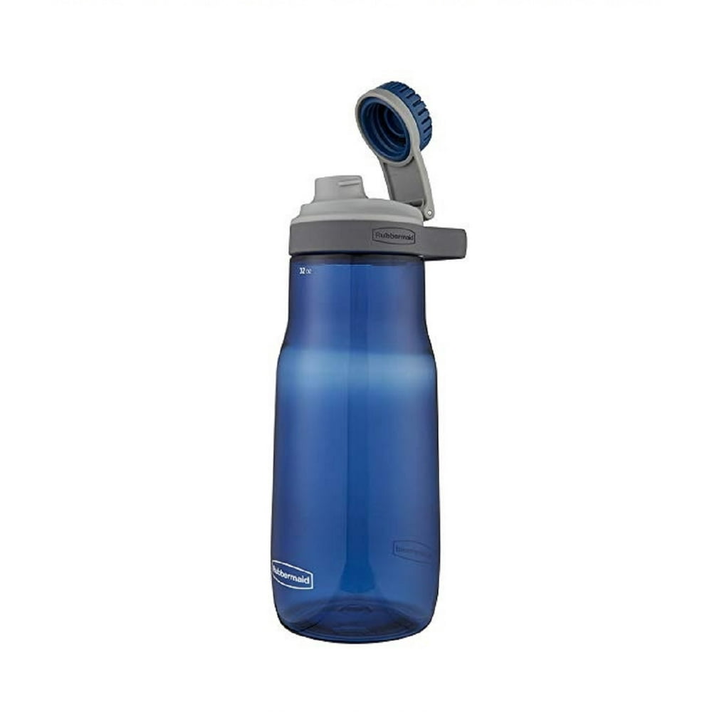 Contigo Nautical Blue Plastic Chug Water Bottle BPA Free 32 oz ...