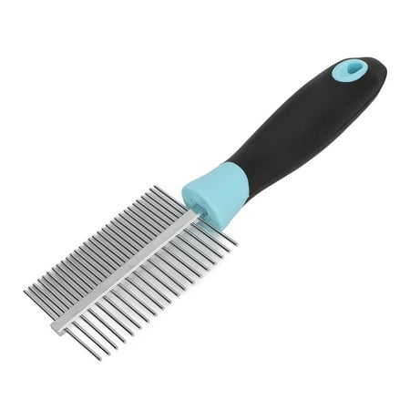 Stainless Steel Cat Grooming Comb, Removes Knots Dog Bone Pattern Open ...