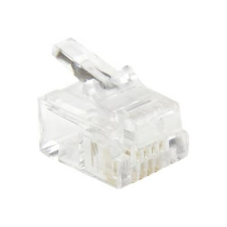 StarTech.com Flat Wire Crimp Type Connector - Phone connector - RJ-11 ...