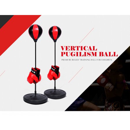 Peahefy Adjustable Height Kids Punching Ball Bag Speed Boxing Sports ...