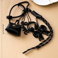 Fashion Bows Knot Braided Rope Purse Charm Decoration Acrylic Bag ...