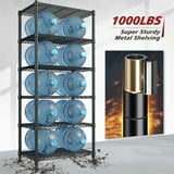 REIBII 72"H Wire Shelving 6-Tier Storage Shelves Metal Storage Rack for ...