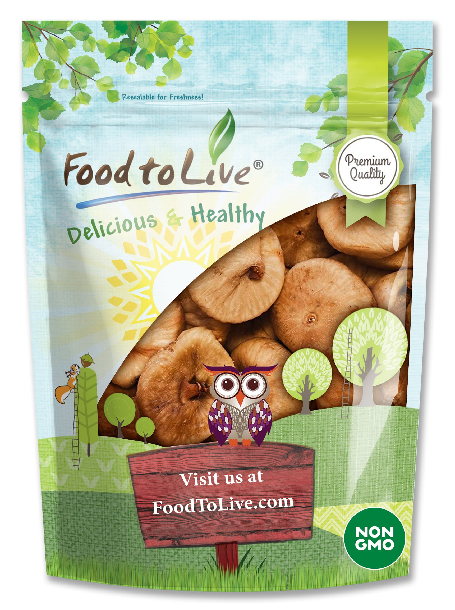 Turkish Smyrna Figs, 5 Pounds — Raw, Vegan, Kosher — by Food to Live ...