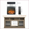 18 Inch Electric Fireplace Insert, Ultra Thin Heater with Realistic ...