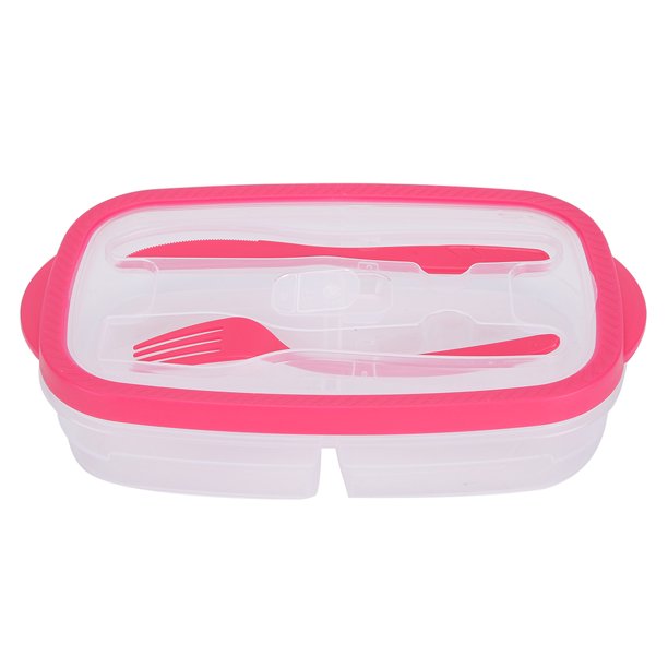 Portable Rectangular Lunch Box Vegetable Fruit Food Storage Container ...