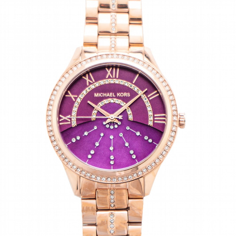 Michael Kors - Michael Kors Lauryn Quartz Purple Dial Ladies Watch ...
