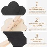 OUNONA 60 Pcs Clip On Chalkboards Blackboard with Wooden Clip Message ...