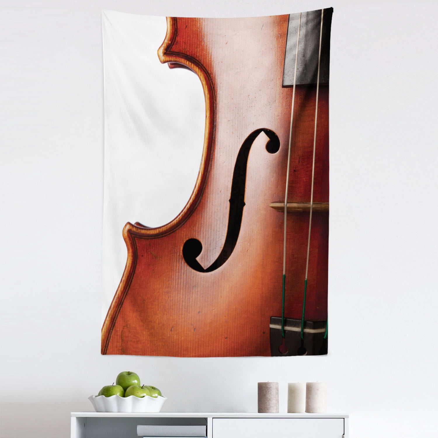 Cello Tapestry, Macro Photography of Classical Music Instrument ...