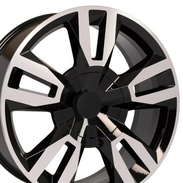 OE Wheels 20 inch Black 5652 Rims & Goodyear Tires Set Fit Specific GM ...