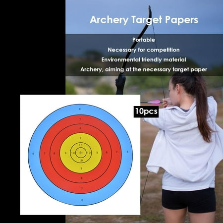 Peggybuy 10pcs Archery Targets Sticker Target Paper Hunting Dart ...